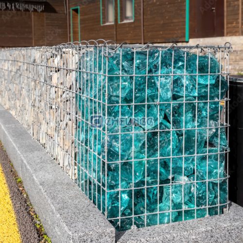 Glass Gabion Basket Wall – Fence Systems, Wire Mesh, Gabion Wall, Noise ...