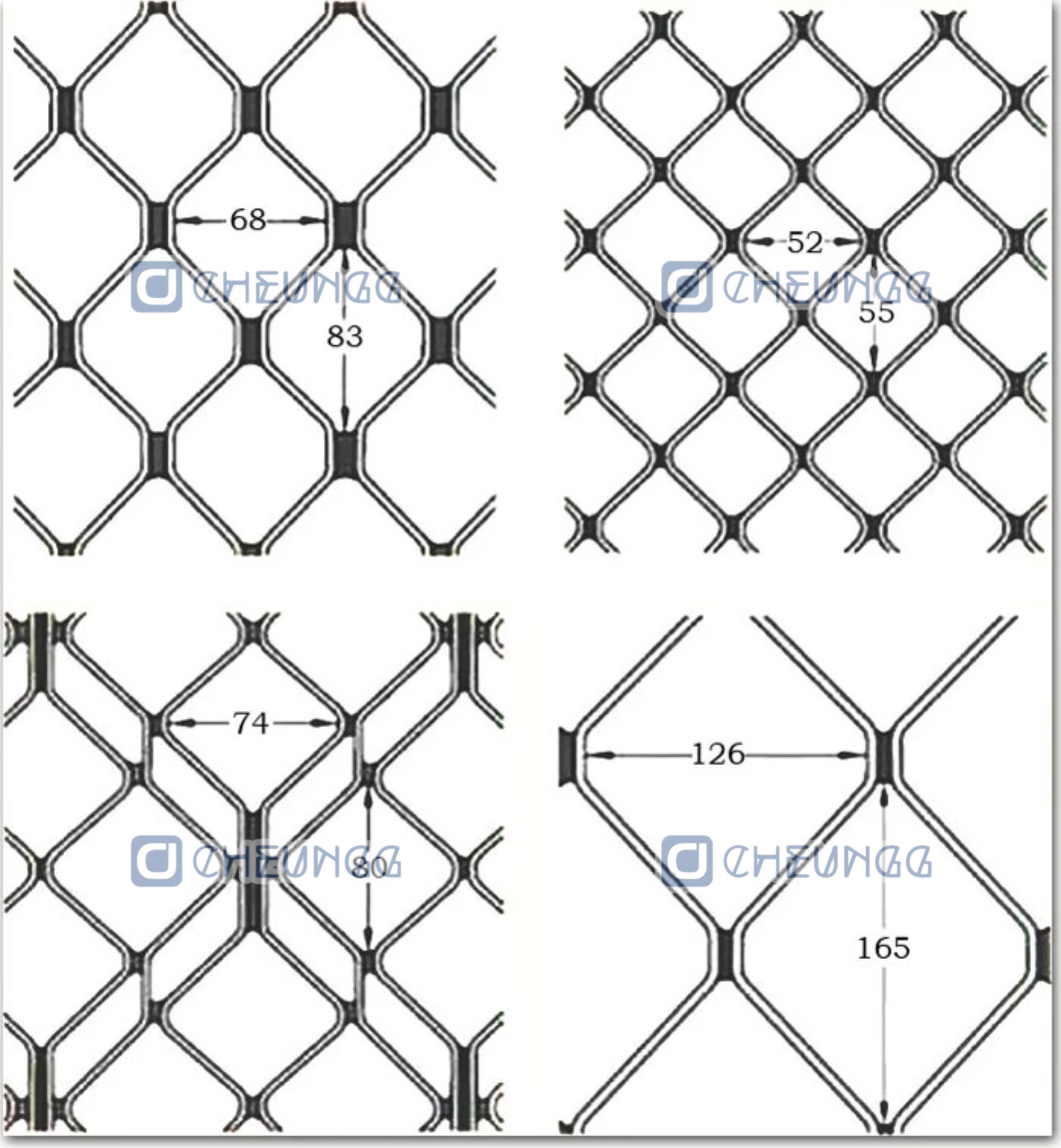 Aluminum Diamond Security Grille | Factory Supplier China – Fence Mesh ...